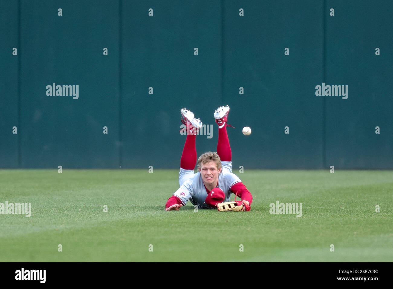 February 14, 2025: Washington State center fielder Cole Watterson (51 ...