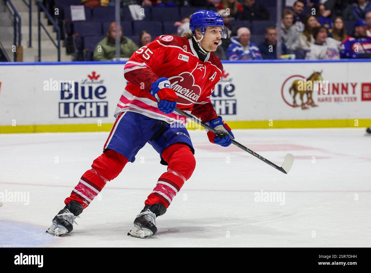 Rochester, New York, USA. 14th Feb, 2025. Rochester Americans forward ...