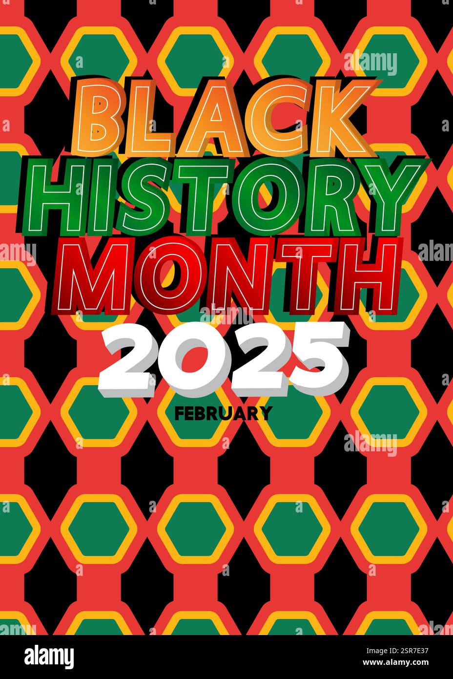 Black History Month. Vector illustration of a February Holiday concept ...