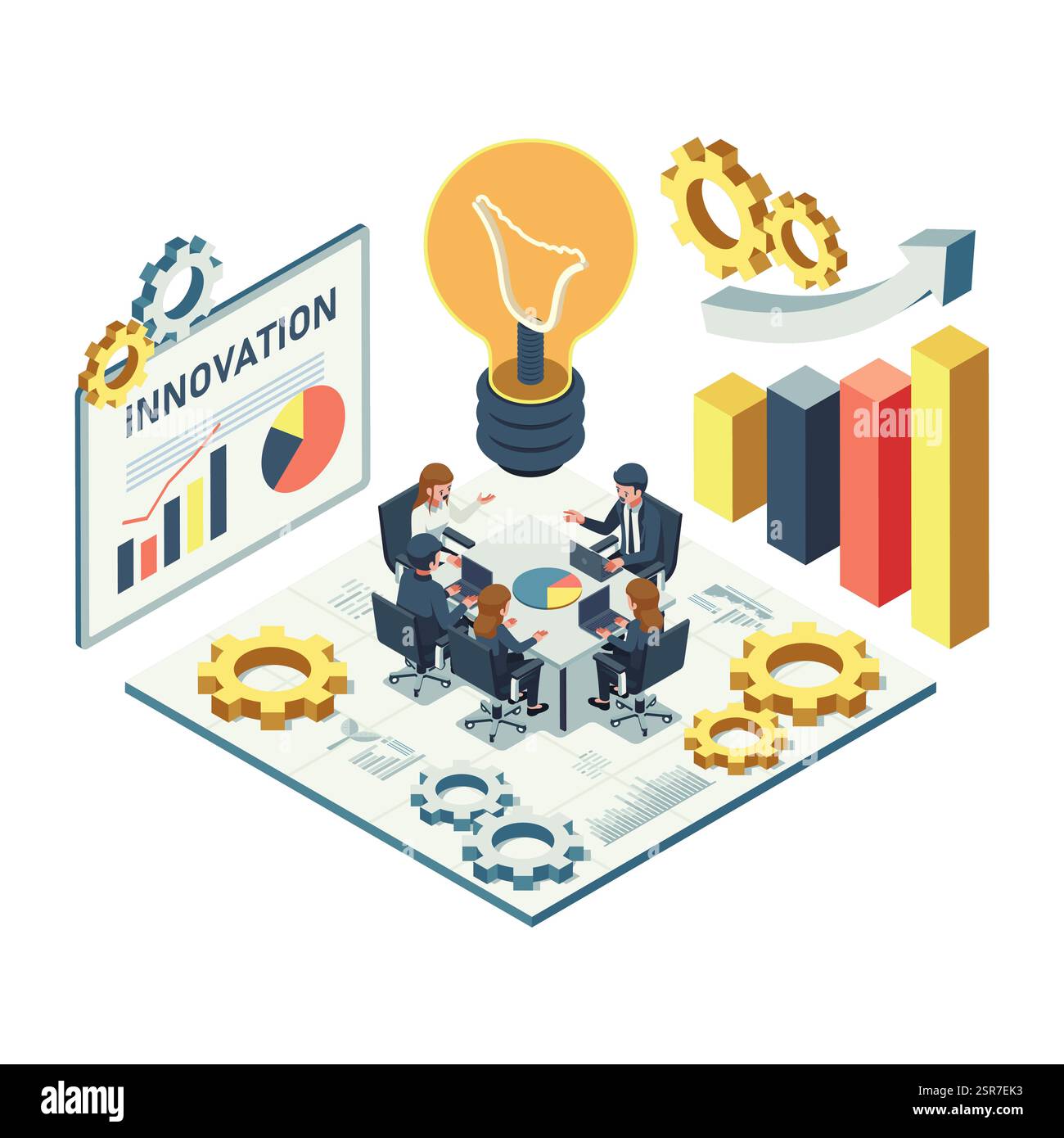 Hub for entrepreneurs Stock Vector Images - Alamy