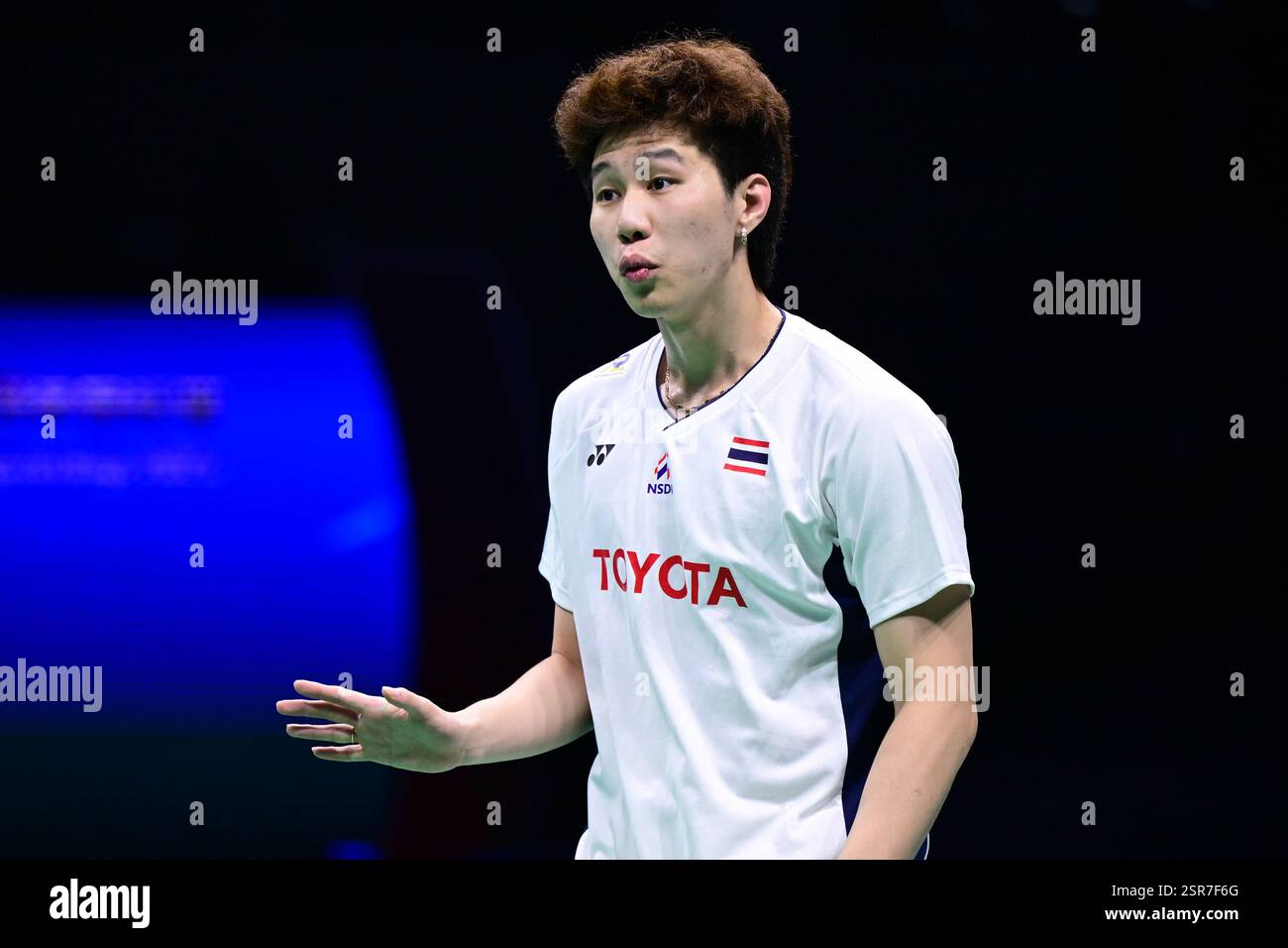 QINGDAO, CHINA - FEBRUARY 15, 2025 - Indonesia players FIKRl Muhammad Shohibul and MARTHIN ...