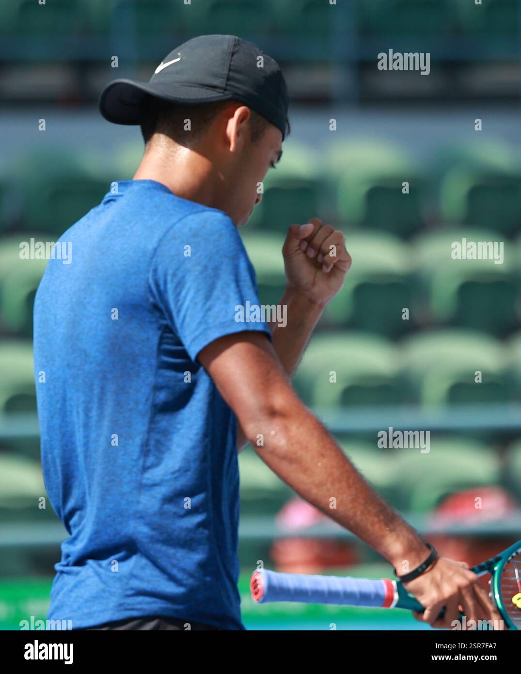 New Delhi, Delhi, India. 14th Feb, 2025. Andre Ilagan of United States ...