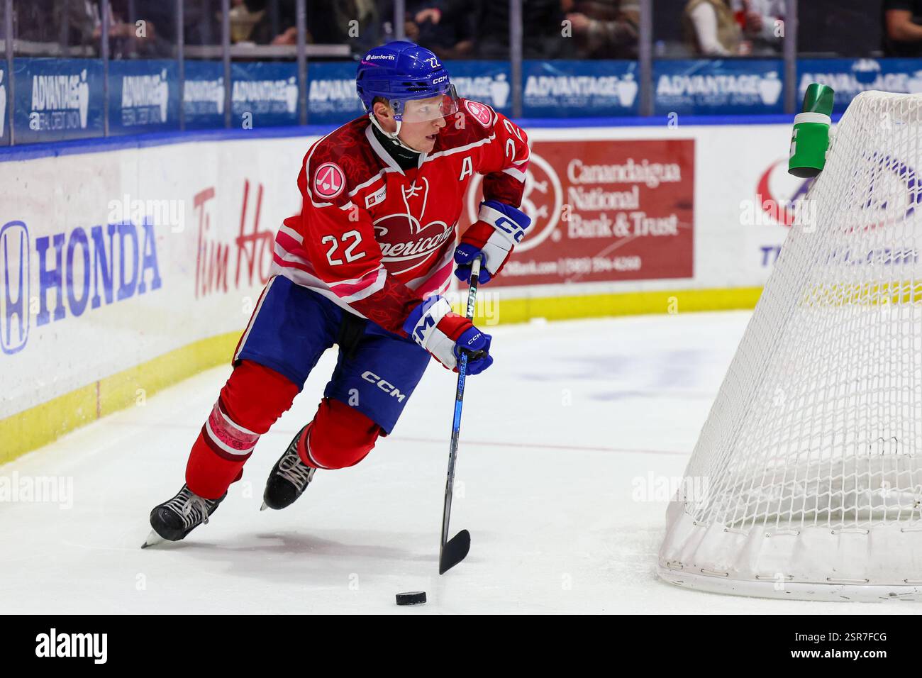 February 14th 2025: Rochester Americans defenseman Zach Metsa (22 ...