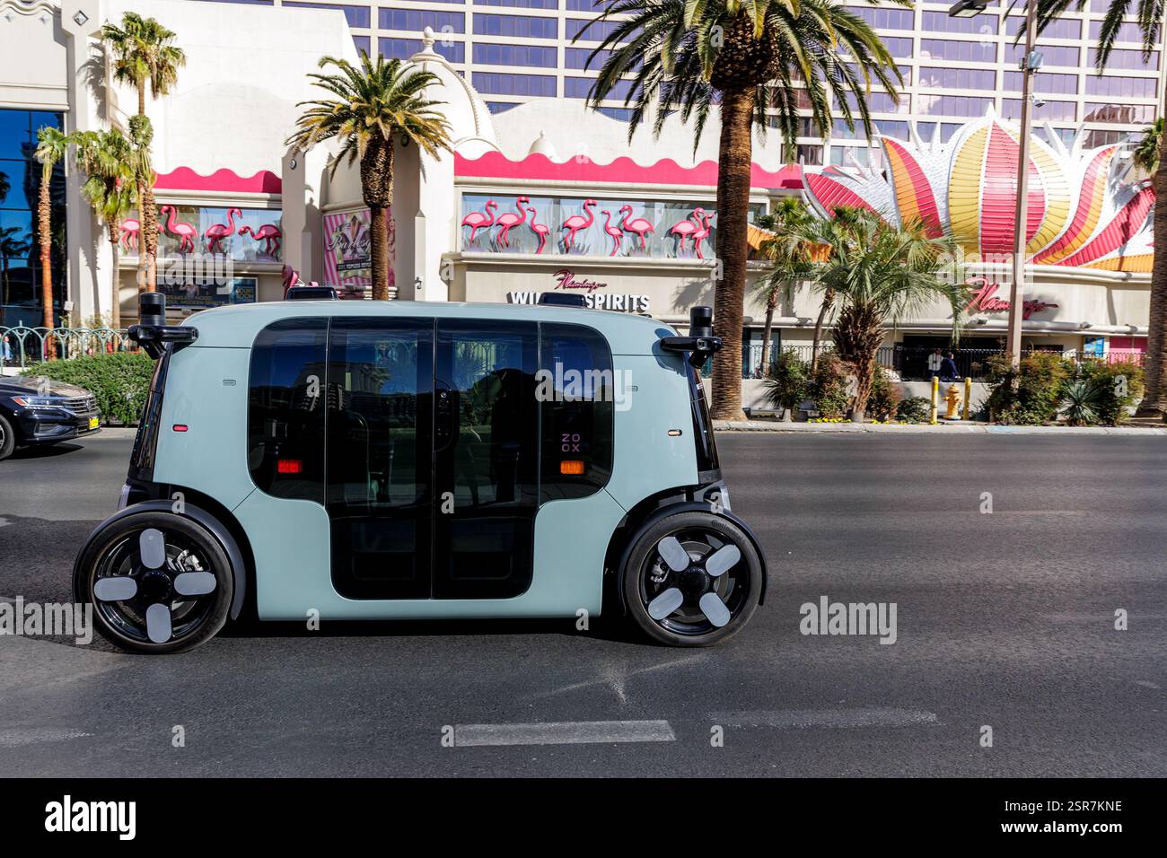 Las Vegas, USA. 07th Feb, 2025. A new driverless, all-electris robotaxi ...