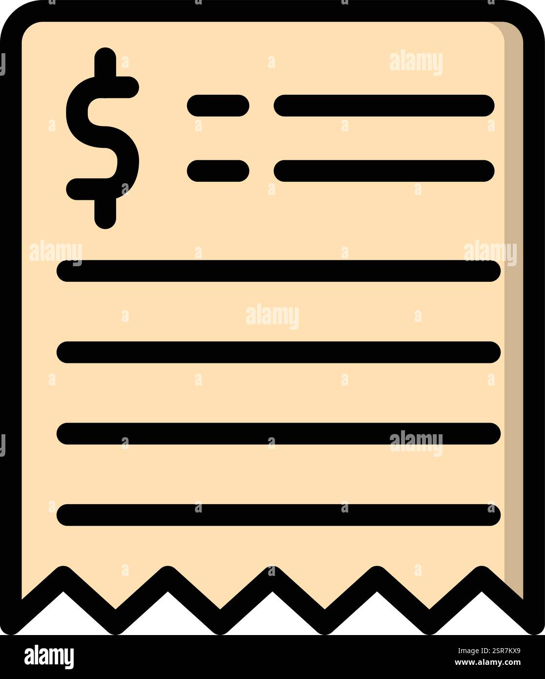 Receipt Vector Icon Design Illustration Stock Vector Image & Art - Alamy