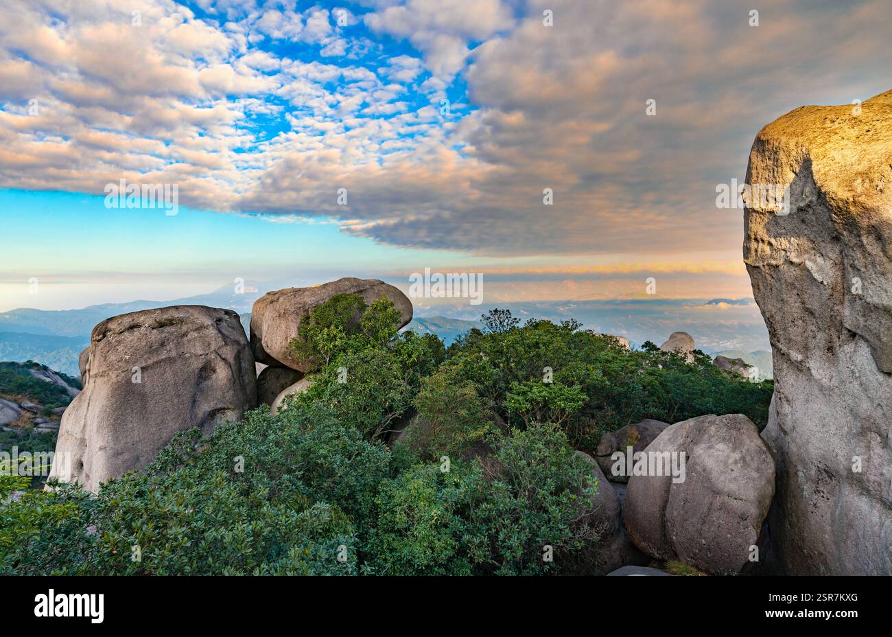 Aerial photography of Taimu Mountain in Ningde City, Fujian Province ...