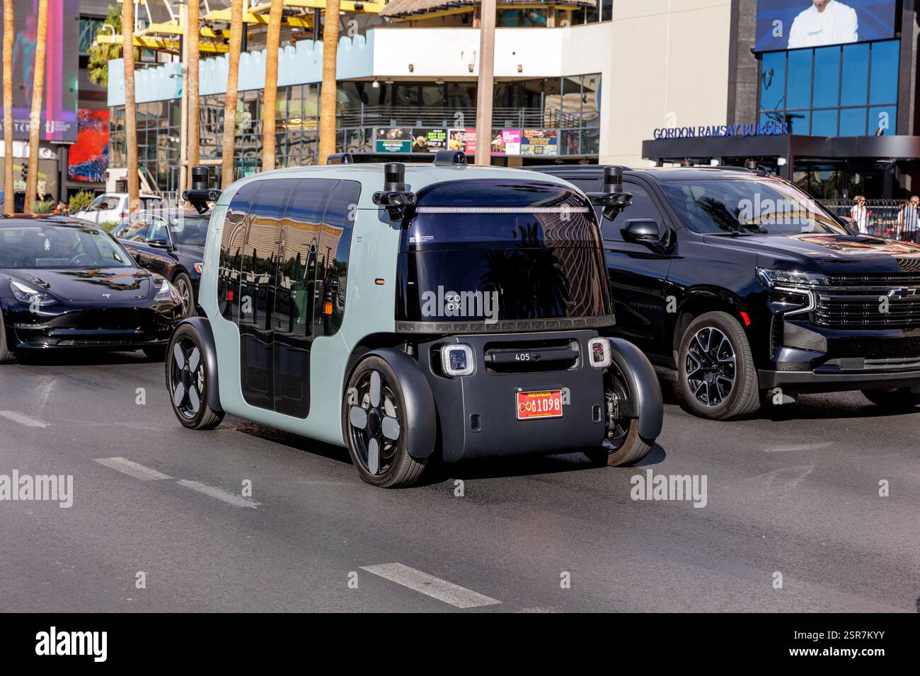 Las Vegas, USA. 07th Feb, 2025. A new driverless, all-electris robotaxi ...