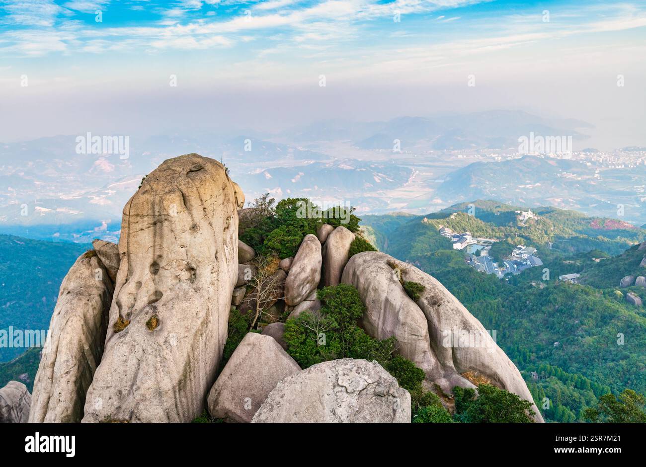 Aerial photography of Taimu Mountain in Ningde City, Fujian Province ...