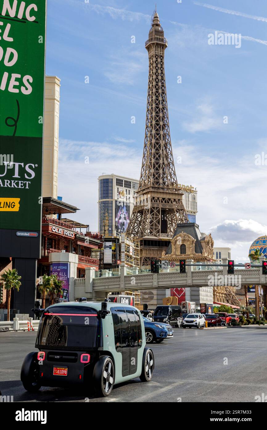 Las Vegas, USA. 07th Feb, 2025. A new driverless, all-electris robotaxi ...