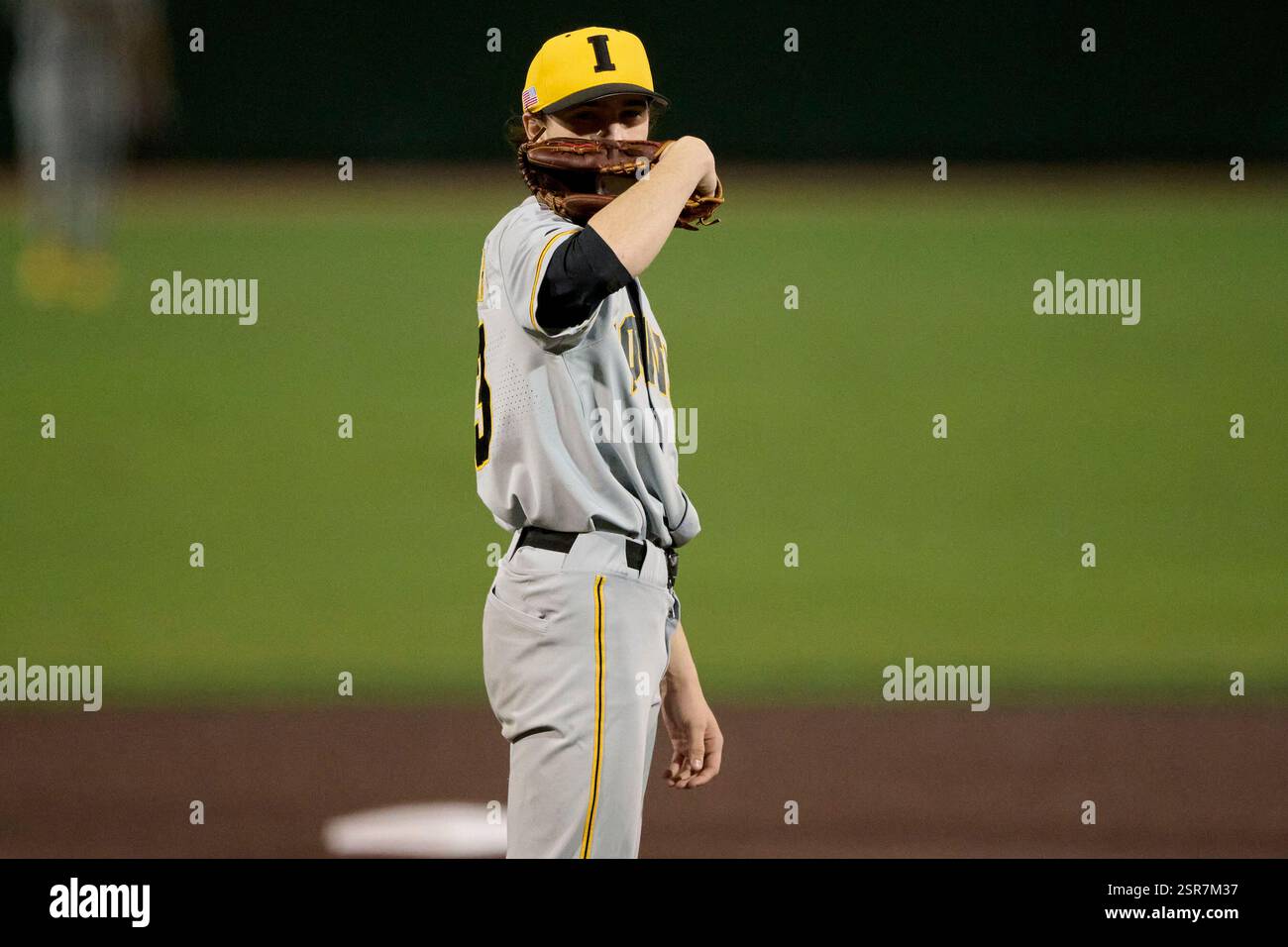 Iowa Hawkeyes pitcher Cade Obermueller (33) during an NCAA baseball ...