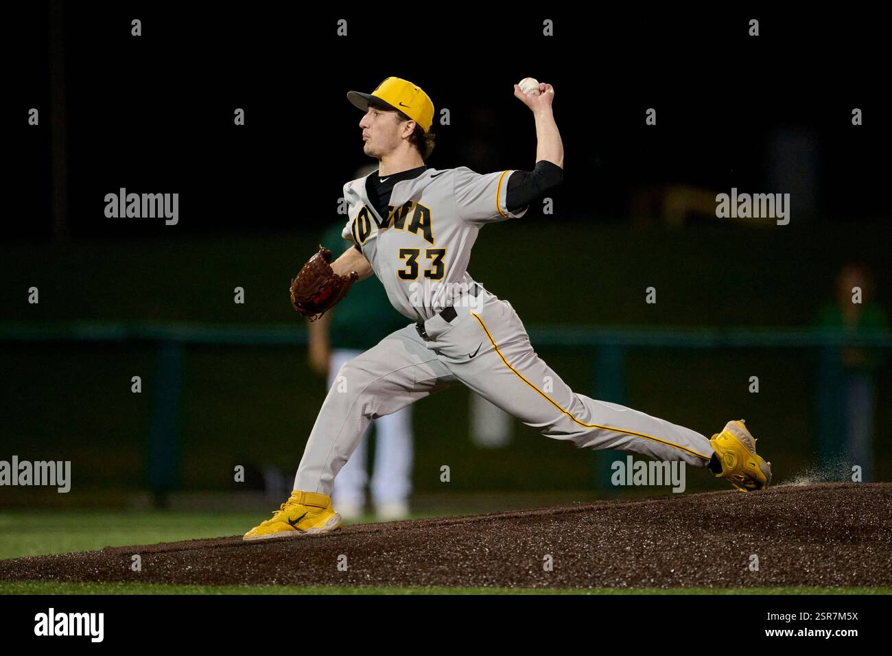 Iowa Hawkeyes pitcher Cade Obermueller (33) during an NCAA baseball ...