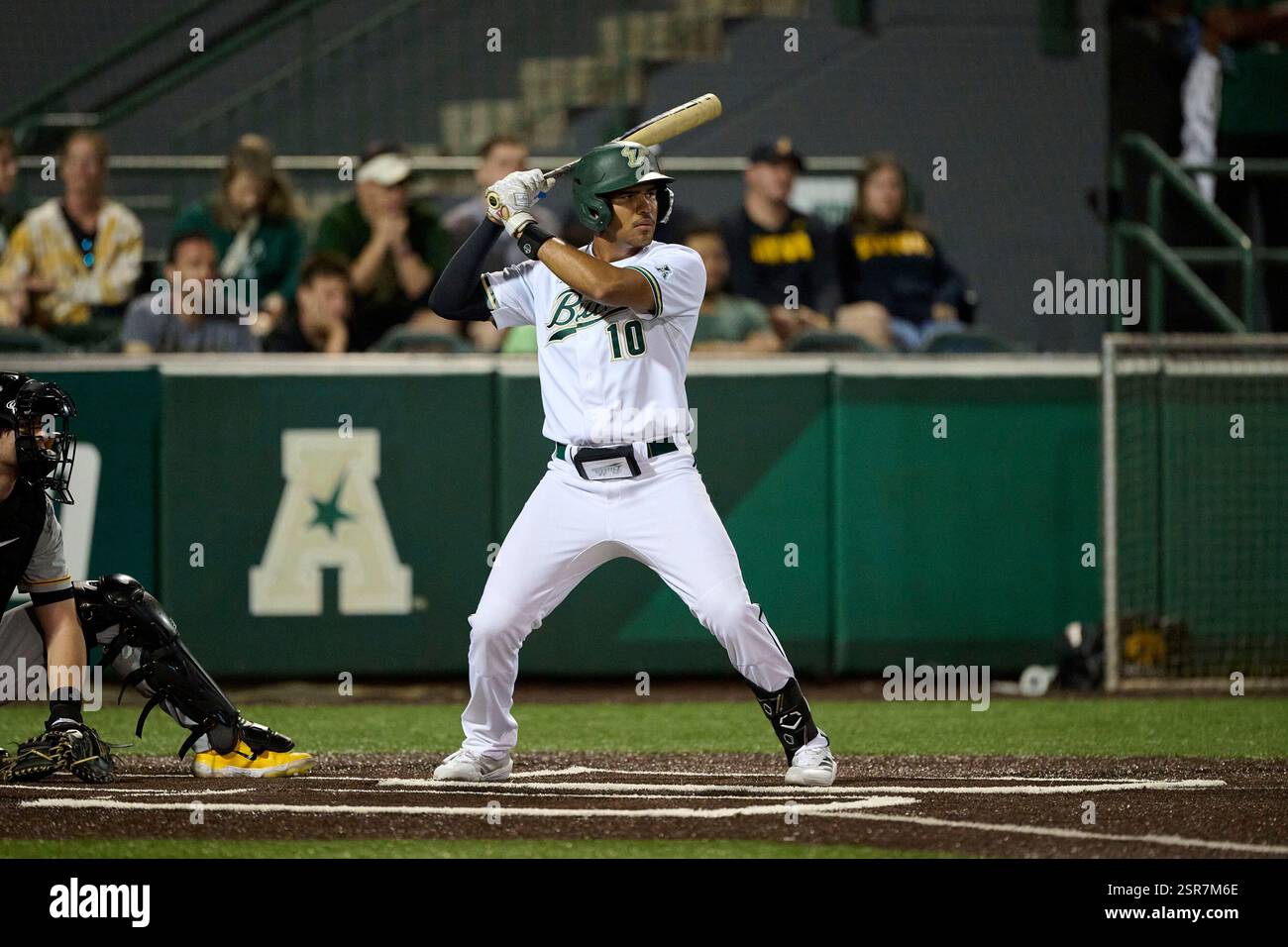 USF Bulls Alex Brazer (10) at bat during an NCAA baseball game against ...