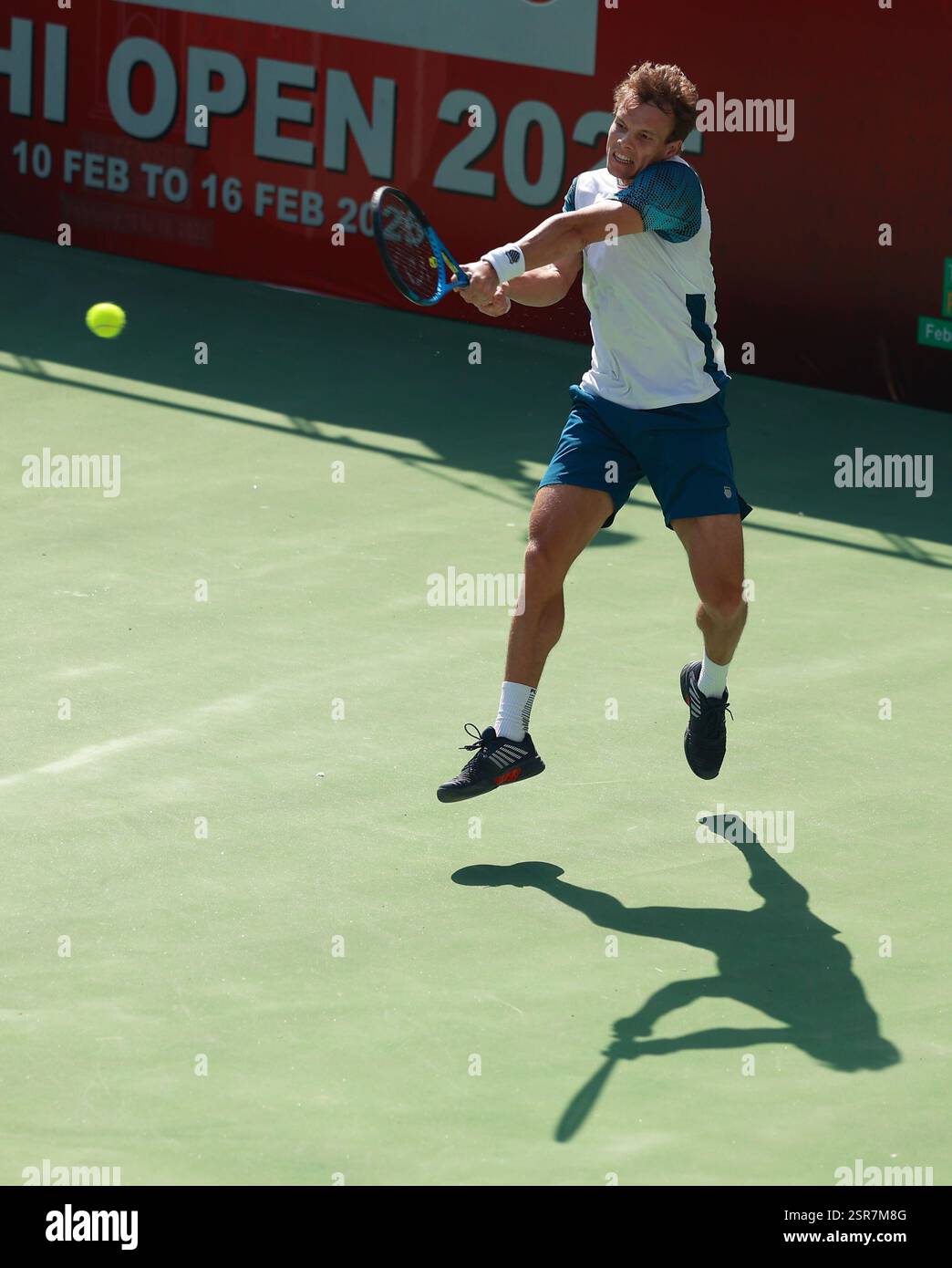 New Delhi, Delhi, India. 14th Feb, 2025. Michael Geerts of Belgium ...