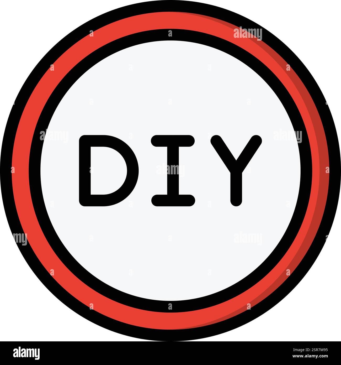 Diy Vector Icon Design Illustration Stock Vector Image & Art - Alamy