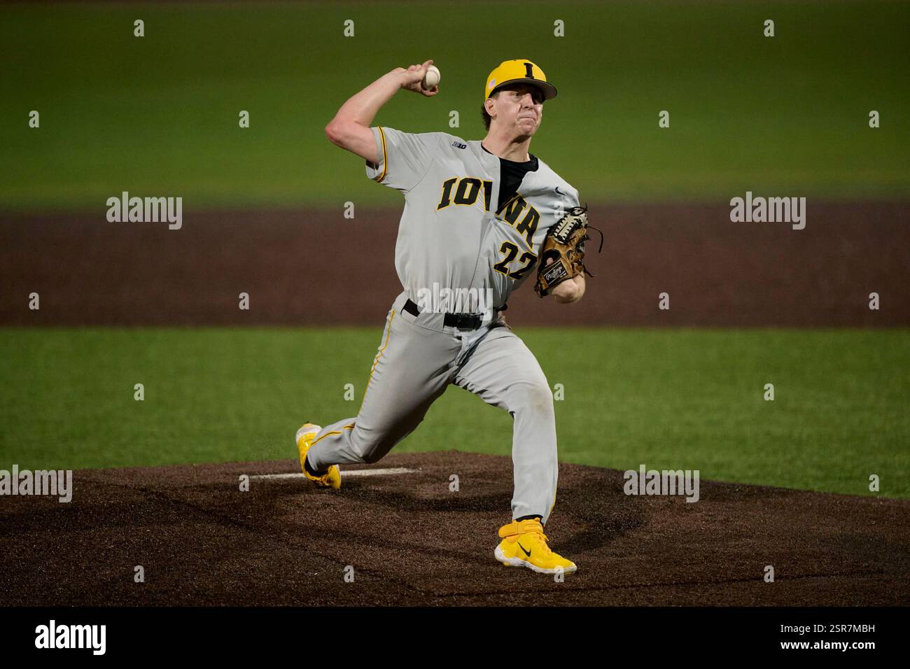 Iowa Hawkeyes pitcher Anthony Watts (22) during an NCAA baseball game ...