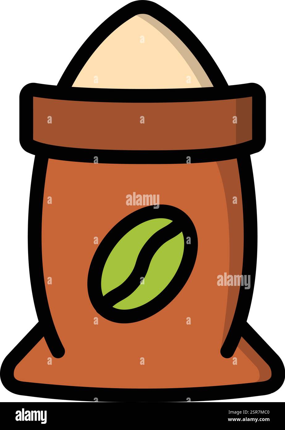 Coffee Bag Vector Icon Design Illustration Stock Vector Image & Art - Alamy
