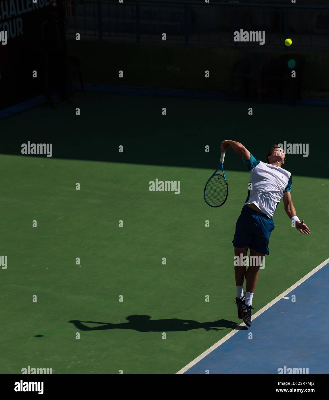 New Delhi, Delhi, India. 14th Feb, 2025. Michael Geerts of Belgium ...
