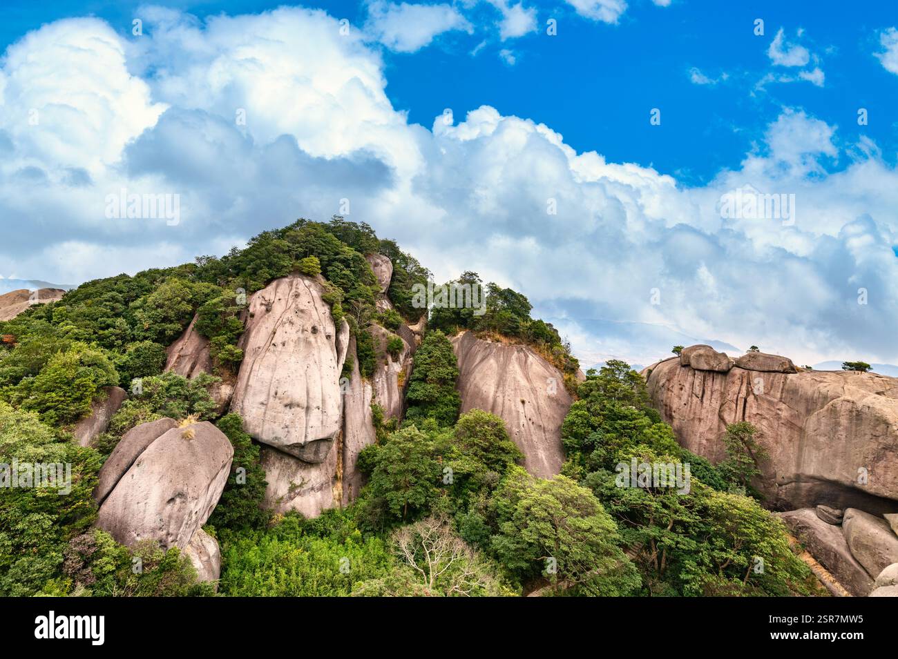 Aerial photography of Taimu Mountain in Ningde City, Fujian Province ...