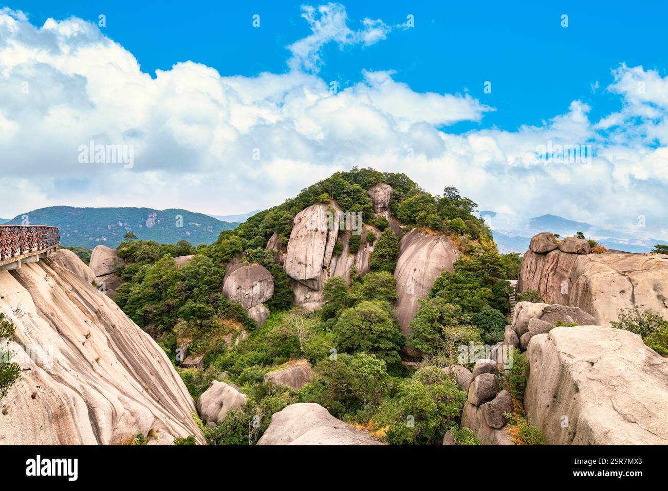 Aerial photography of Taimu Mountain in Ningde City, Fujian Province ...
