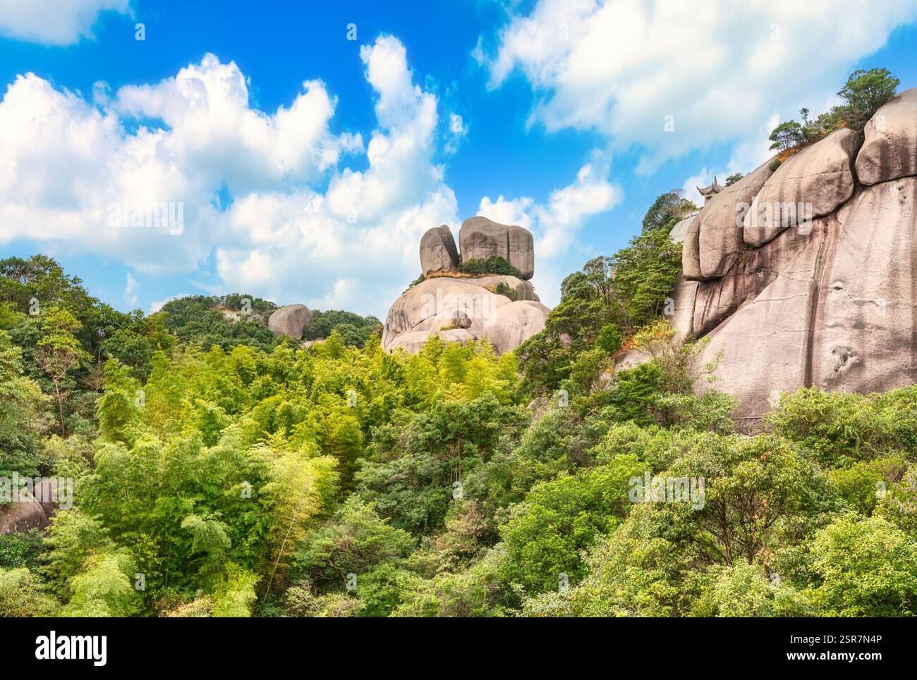 Aerial photography of Taimu Mountain in Ningde City, Fujian Province ...