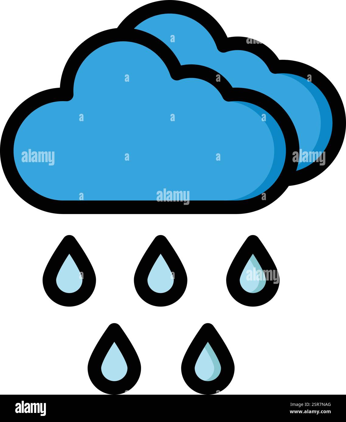 Rain Vector Icon Design Illustration Stock Vector Image & Art - Alamy