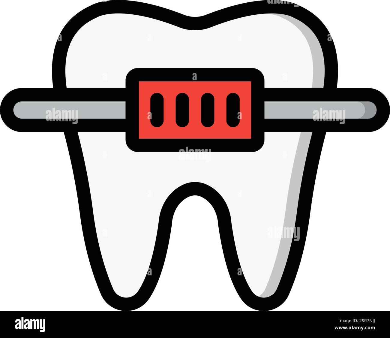 Braces Vector Icon Design Illustration Stock Vector Image & Art - Alamy