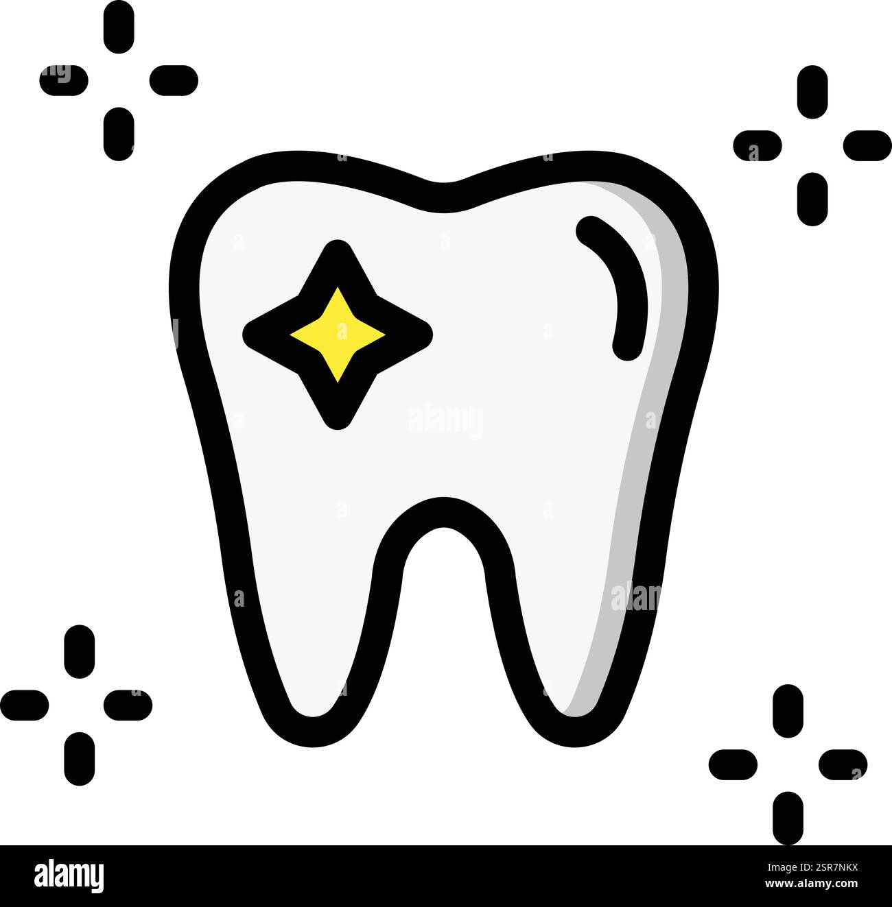 Clean Tooth Vector Icon Design Illustration Stock Vector Image & Art ...