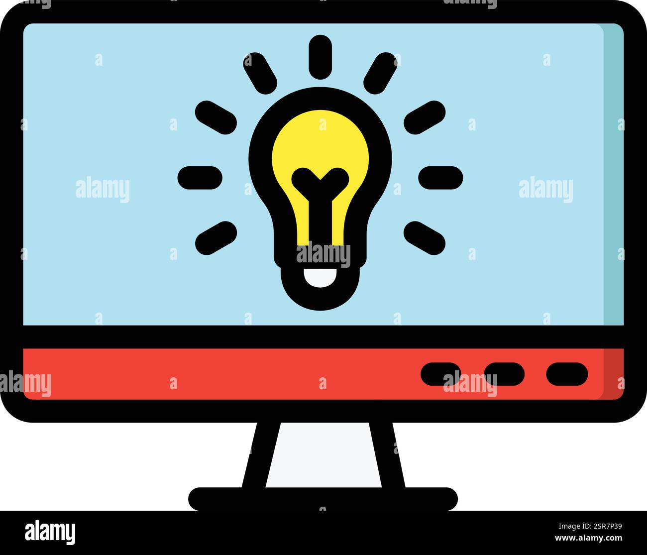 Idea icon vector filled Stock Vector Images - Alamy