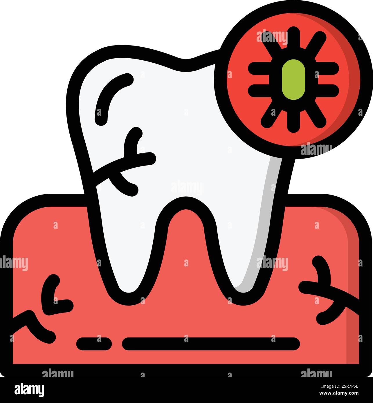 Infection Vector Icon Design Illustration Stock Vector Image & Art - Alamy