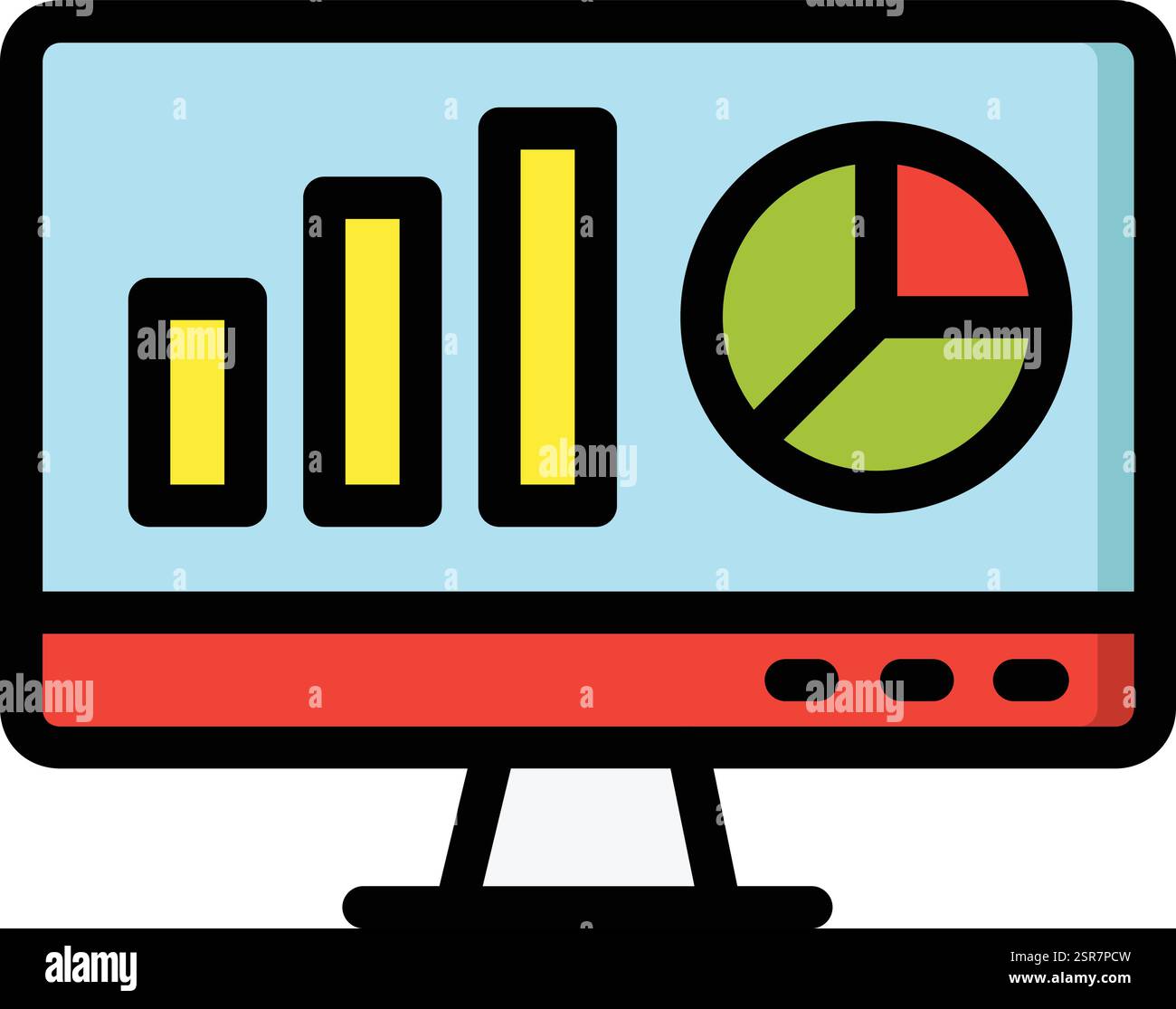 Web analytics Vector Icon Design Illustration Stock Vector Image & Art ...