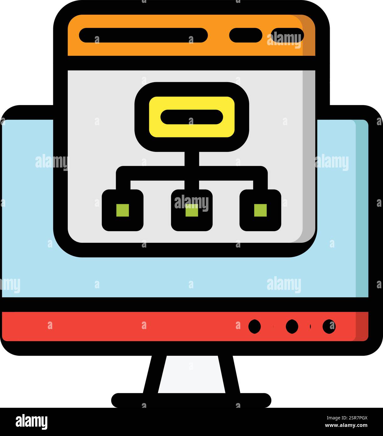 Flowchart Vector Icon Design Illustration Stock Vector Image & Art - Alamy