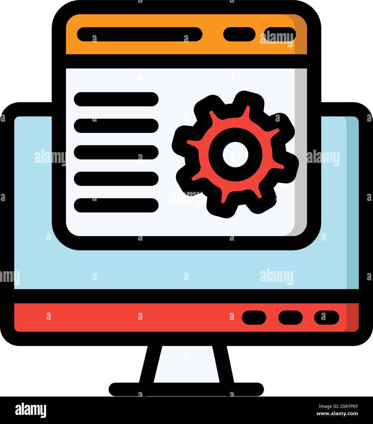 Modern landing page web Cut Out Stock Images & Pictures - Alamy