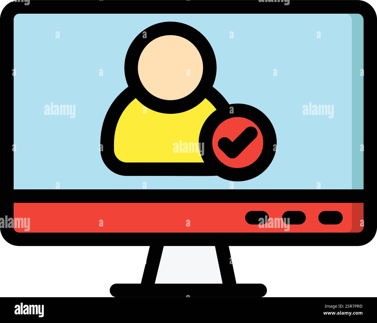 Verified user Vector Icon Design Illustration Stock Vector Image & Art ...