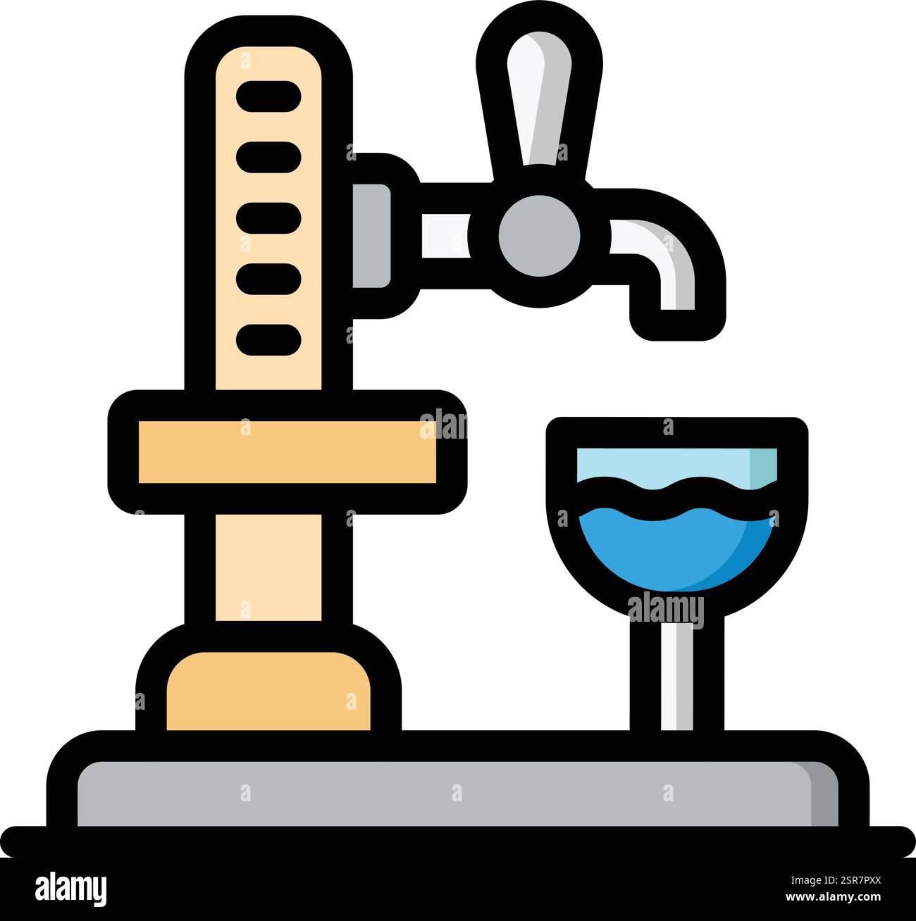 Beer Tap Vector Icon Design Illustration Stock Vector Image & Art - Alamy