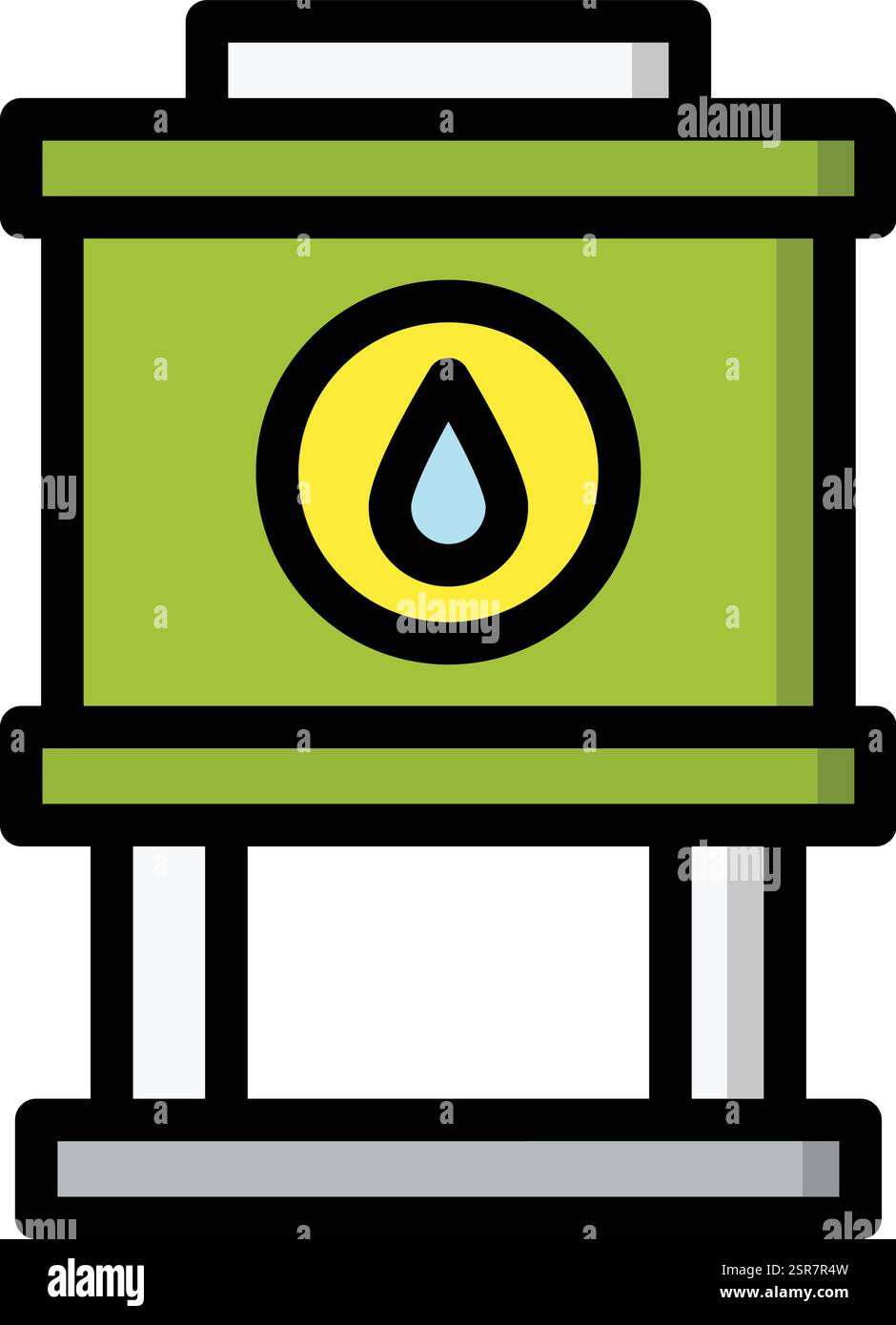 Water tank sign Stock Vector Images - Alamy