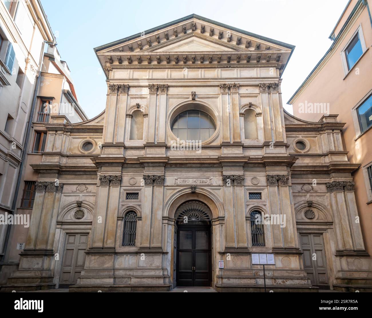 Santa Maria presso San Satiro church in Milan, Italy.Renaissance ...