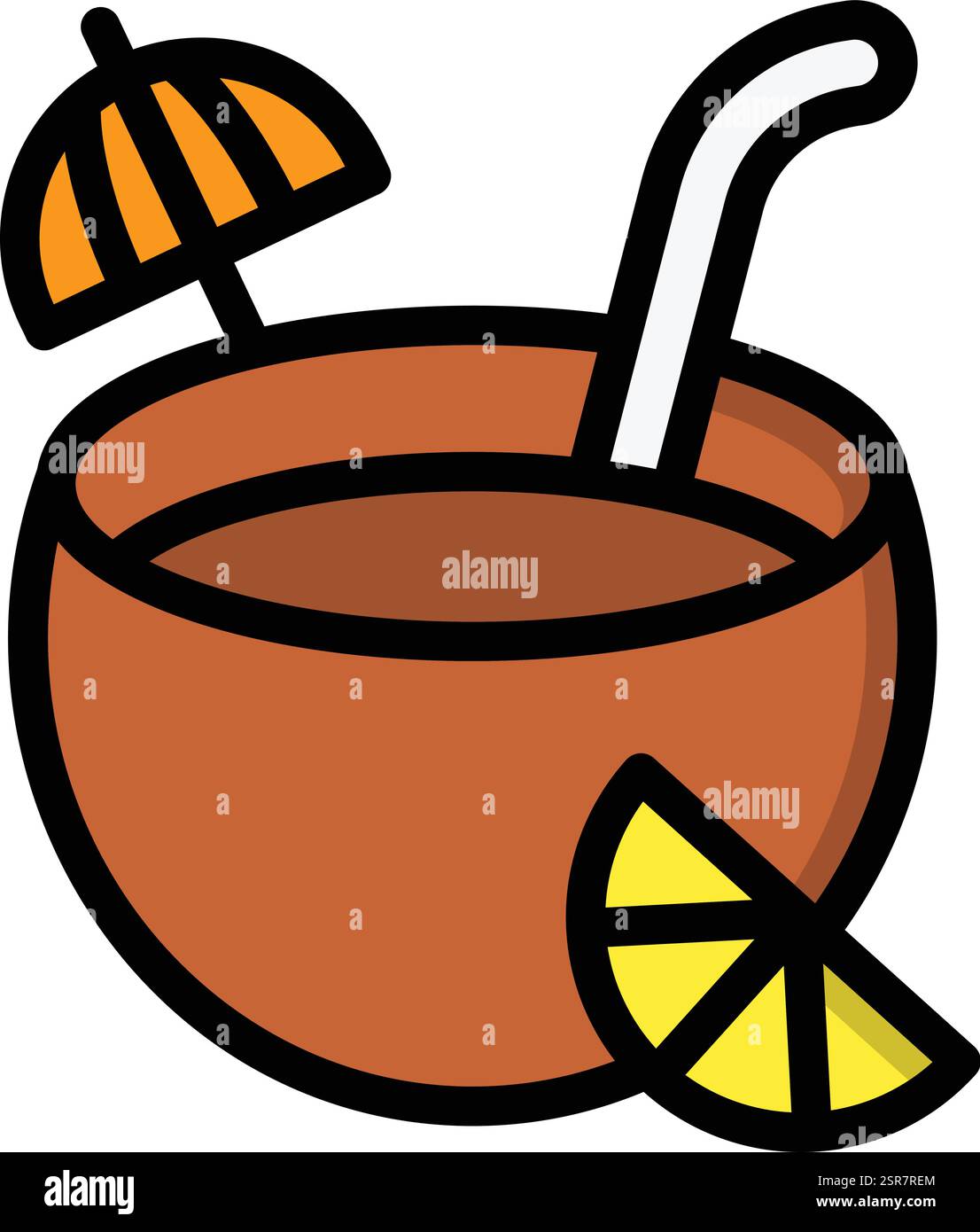 Coconut Water Vector Icon Design Illustration Stock Vector Image & Art ...