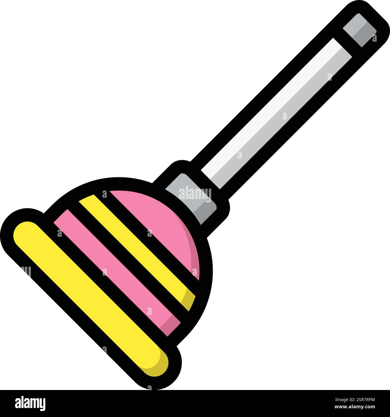 Plunger symbol set Cut Out Stock Images & Pictures - Alamy