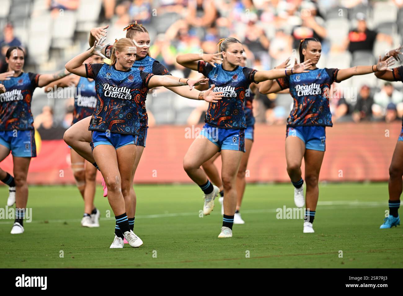 Sydney, Australia. 15th Feb, 2025. Indigenous All Stars perform ahead ...