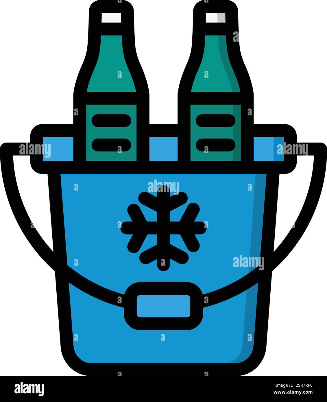 Ice bucket beer Stock Vector Images - Alamy