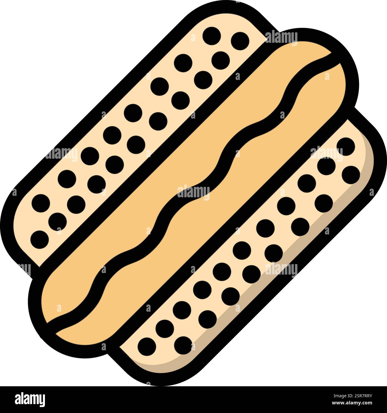 Hot Dog Vector Icon Design Illustration Stock Vector Image & Art - Alamy