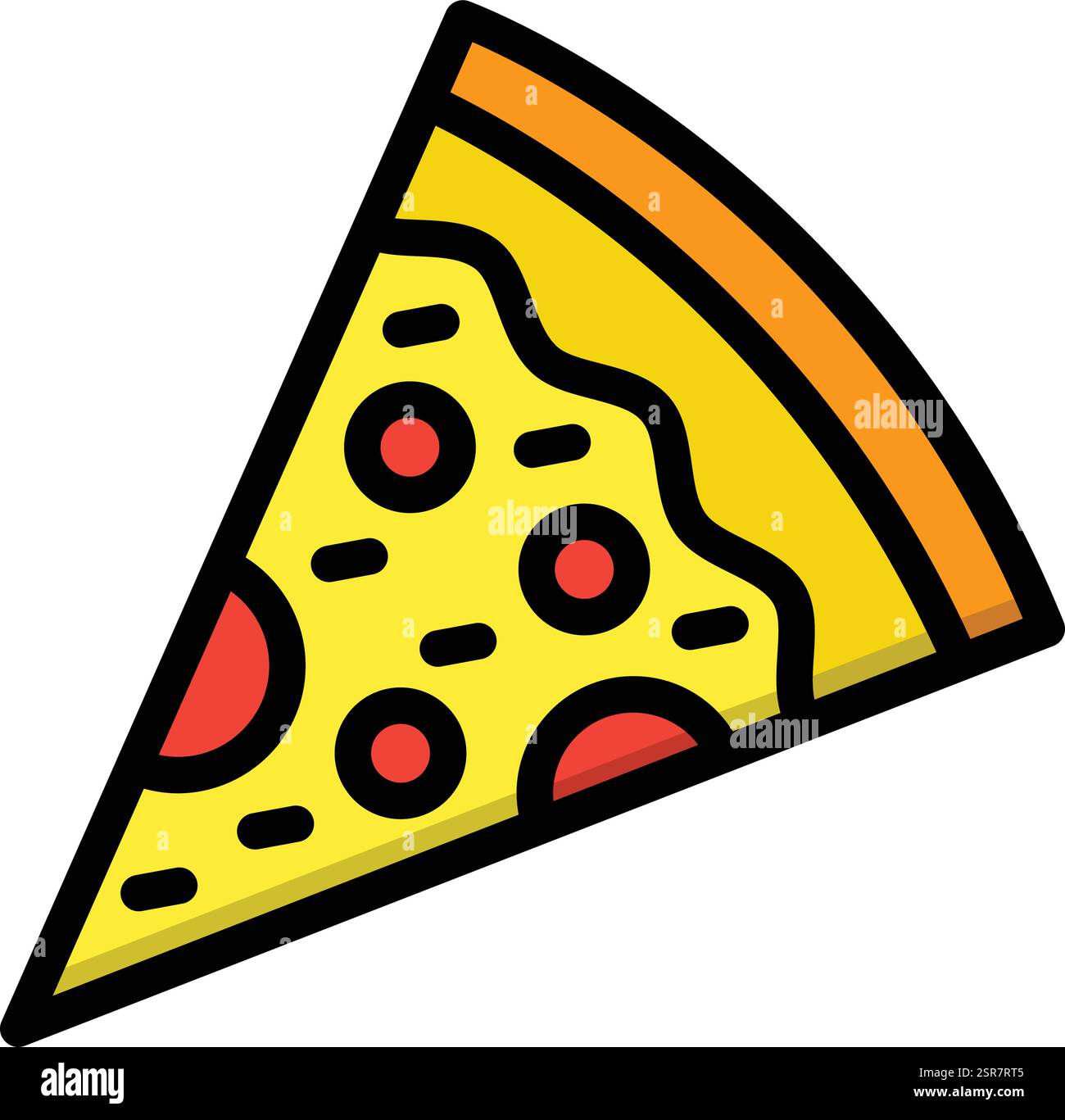 Pizza Slice Vector Icon Design Illustration Stock Vector Image & Art ...