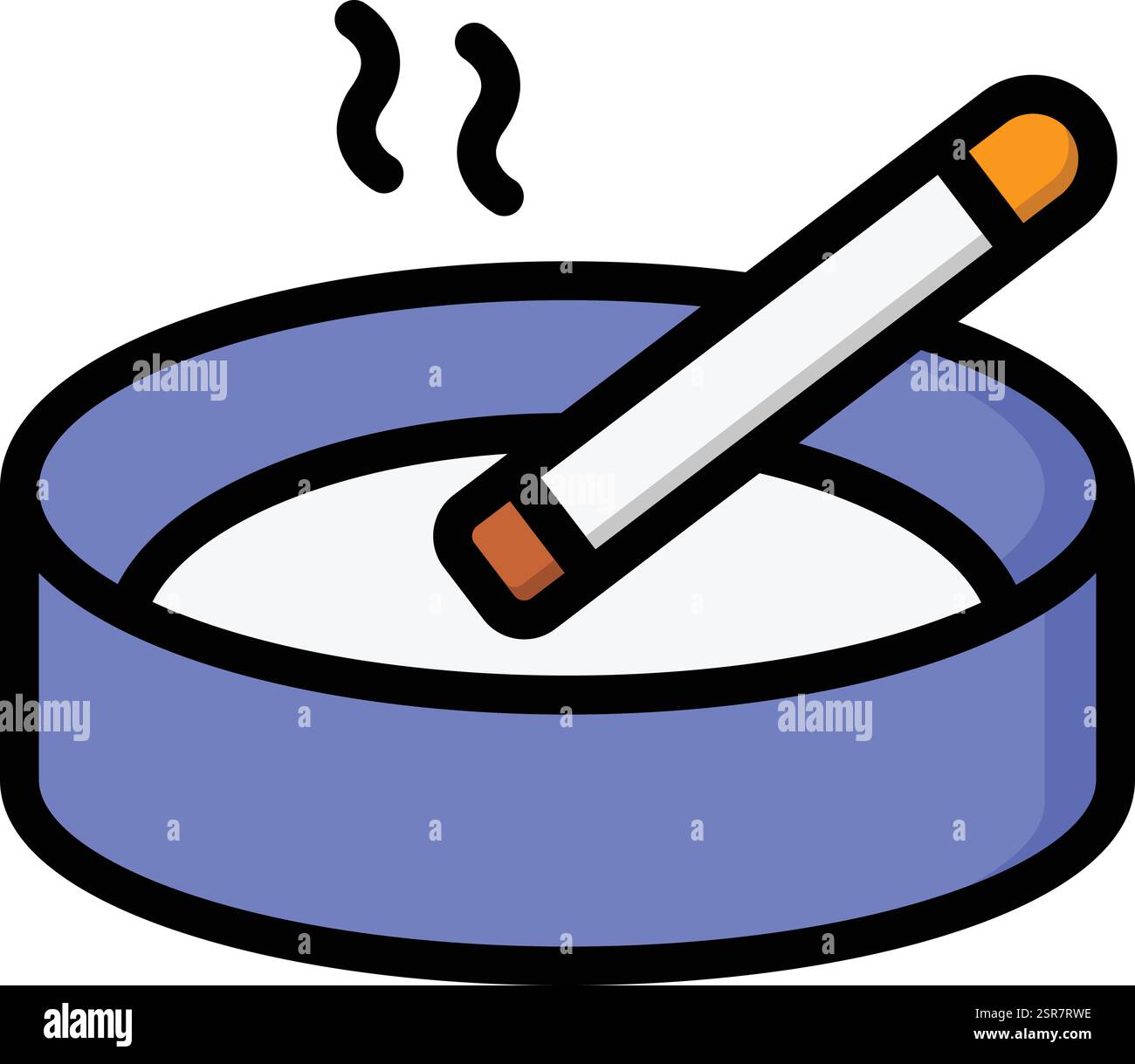 Smoking area sign ashtray Stock Vector Images - Alamy