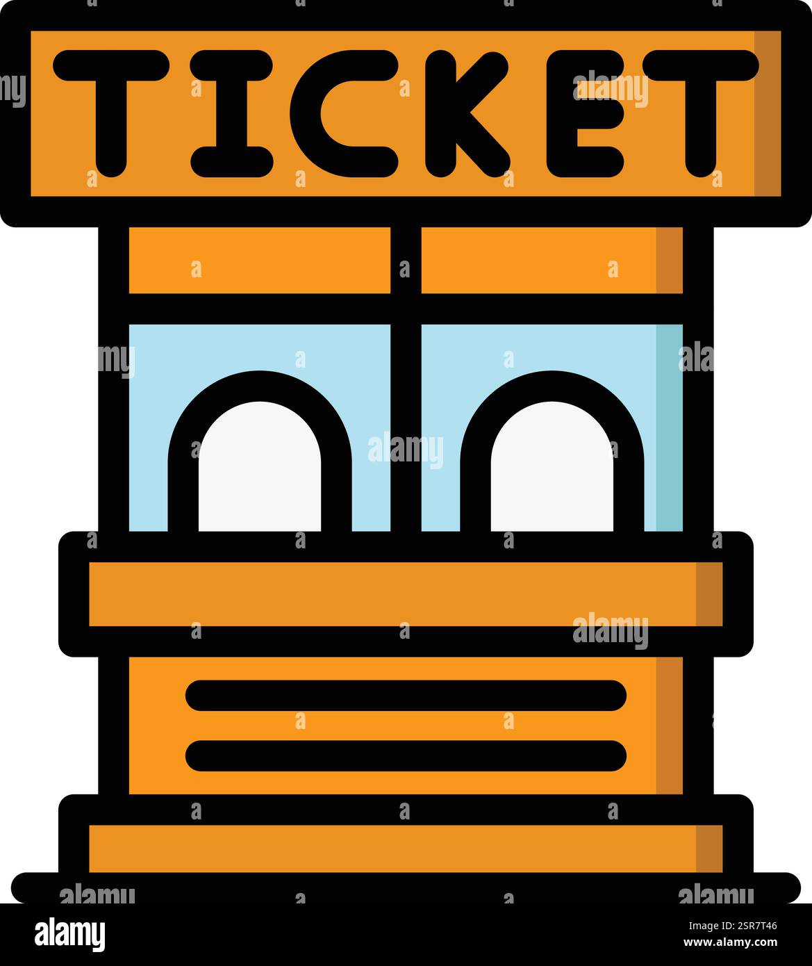 Ticket Office Vector Icon Design Illustration Stock Vector Image & Art ...