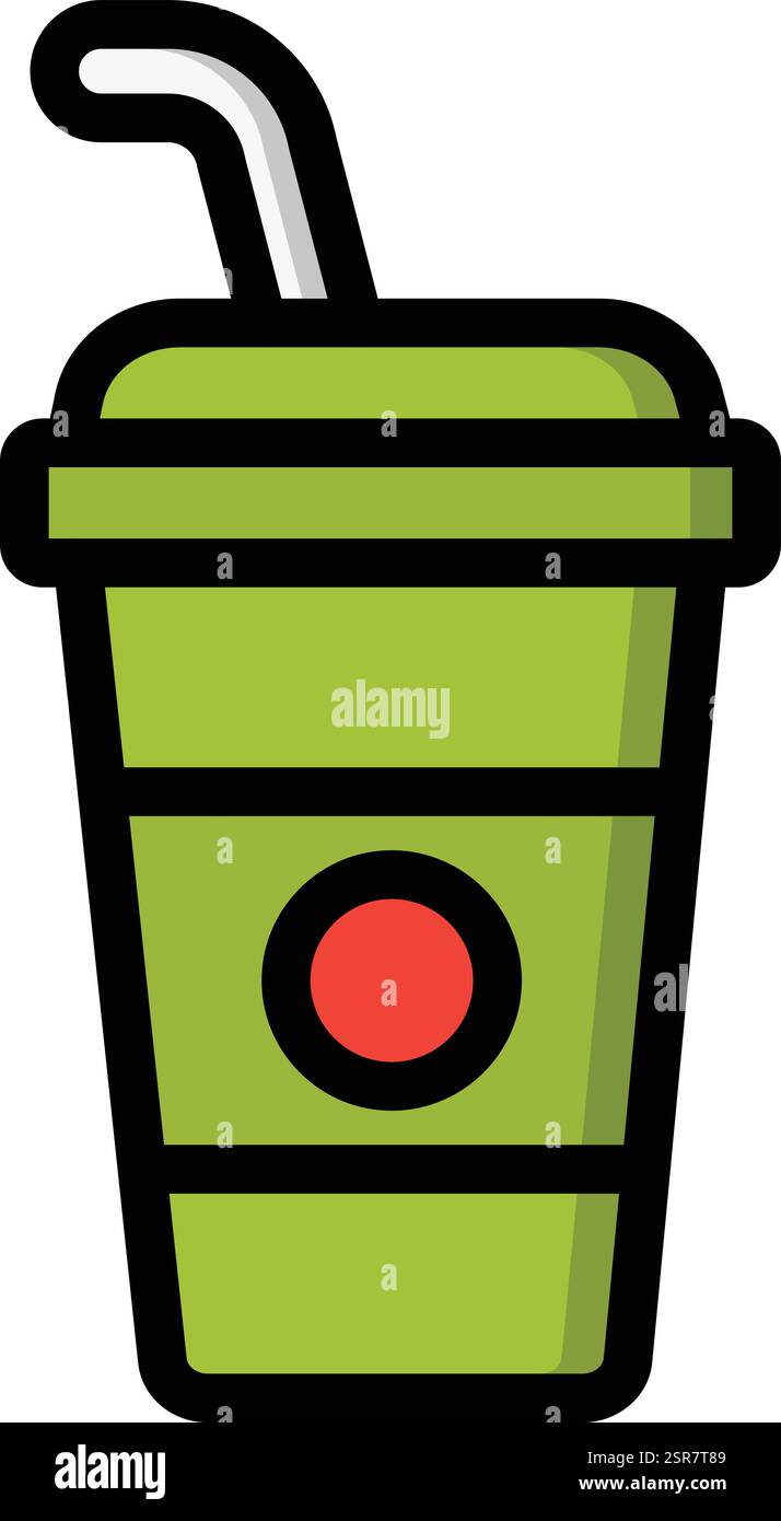 Cold Drink Vector Icon Design Illustration Stock Vector Image & Art - Alamy