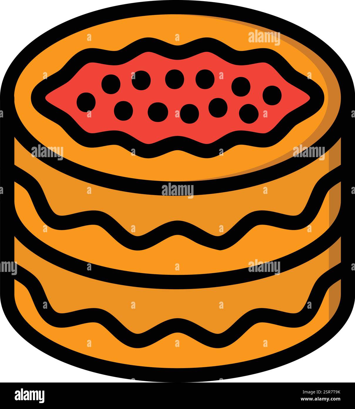 Food sushi roll filled Stock Vector Images - Alamy