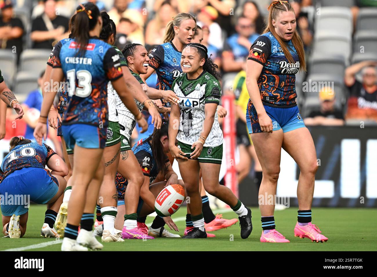 Sydney, Australia. 15th Feb, 2025. Chante Temara of the Maori All-Stars ...