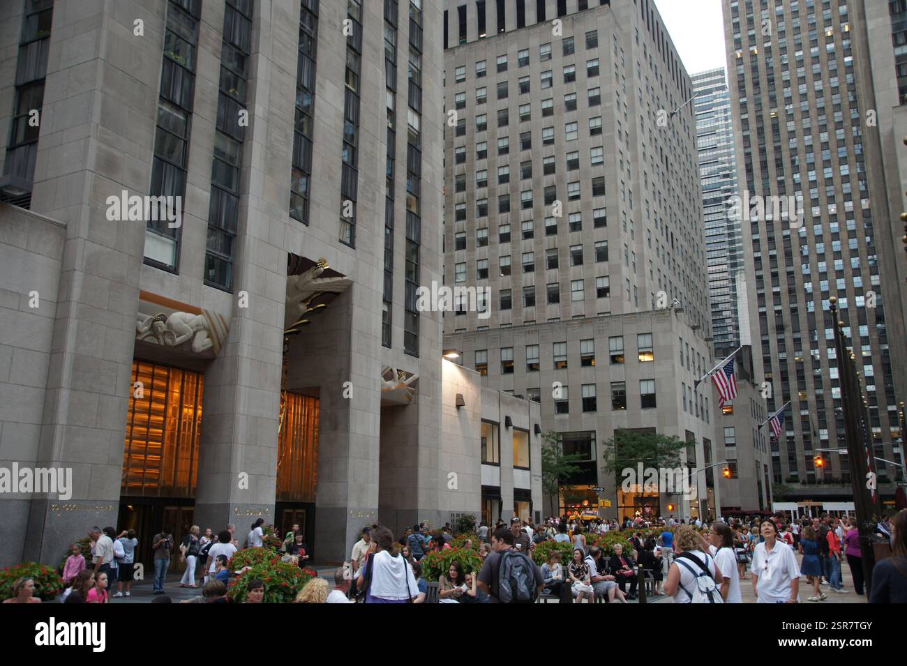 Rockefeller Center's entrance in New York City boasts stunning Art Deco ...