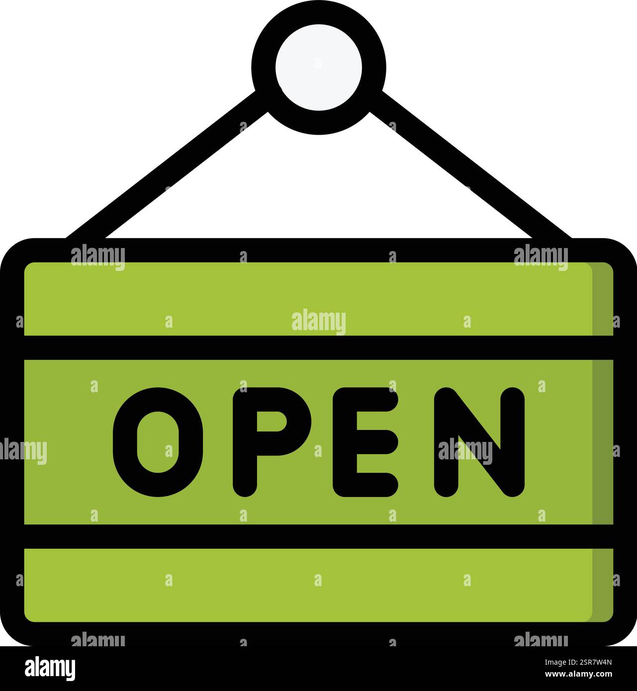 Open Sign Vector Icon Design Illustration Stock Vector Image & Art - Alamy
