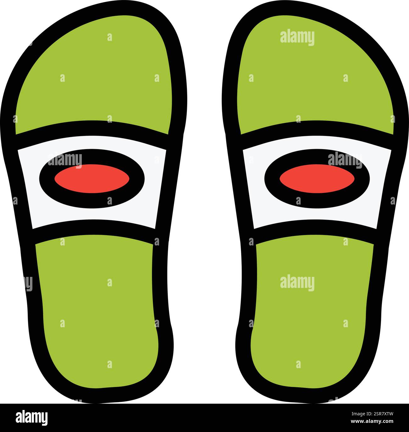 Illustration slippers icon Stock Vector Images - Alamy